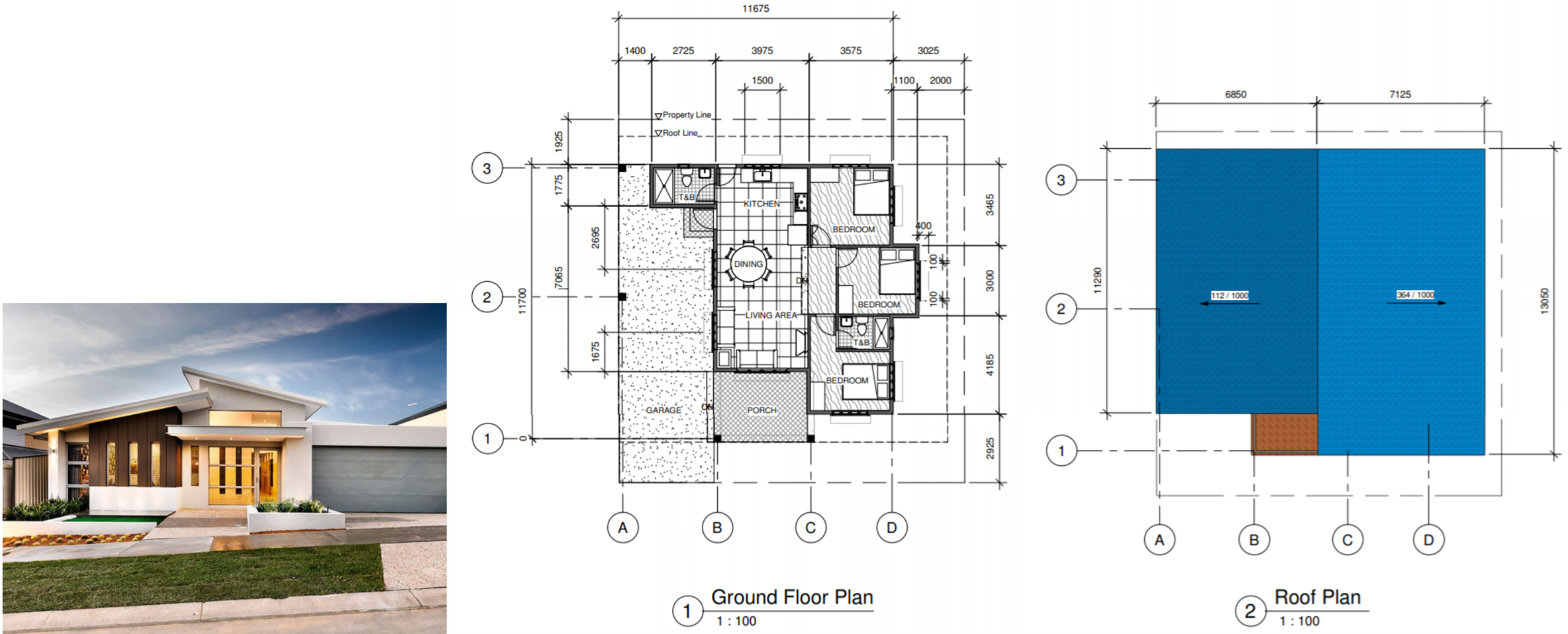 Solved Draw the Right Side Elevation of a bungalow house | Chegg.com