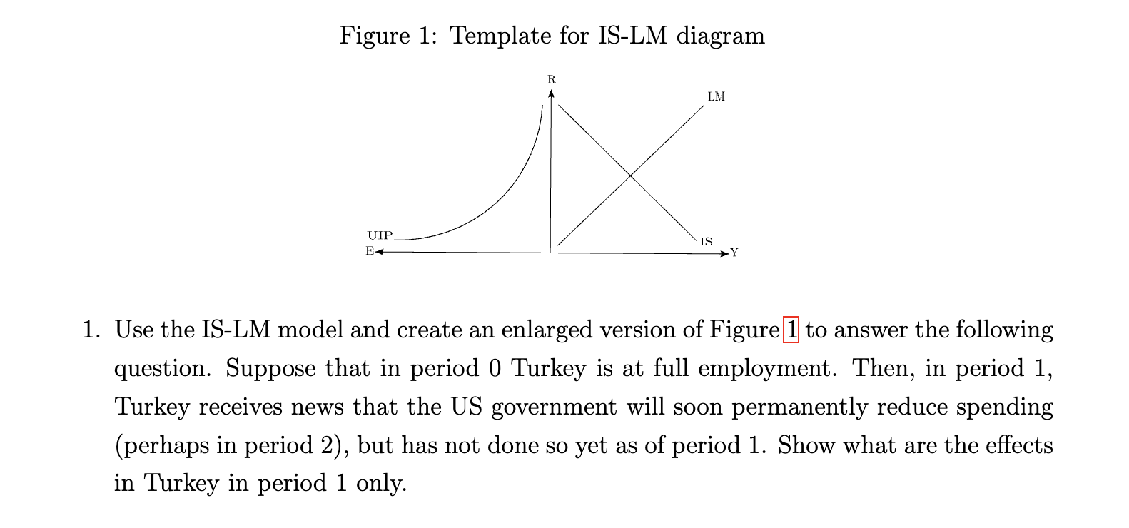 Solved by an EXPERT 1. ﻿Use the IS-LM model and create an enlarged | Chegg.com