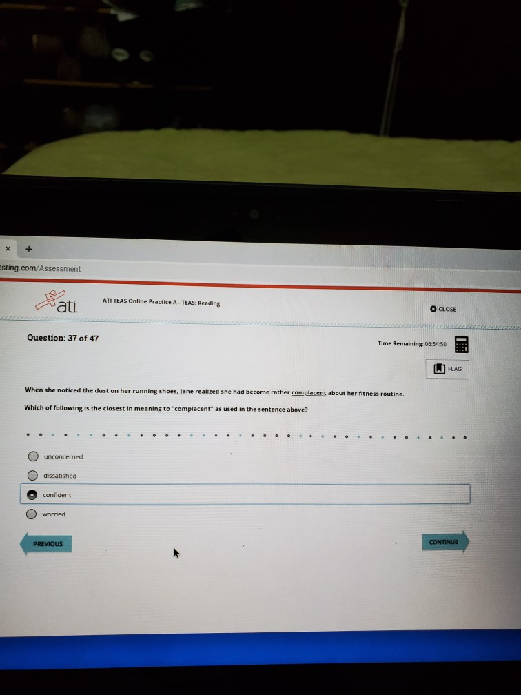 Solved: Esting.com/Assessment H Ati ATI TEAS Online Pr ATI... | Chegg.com