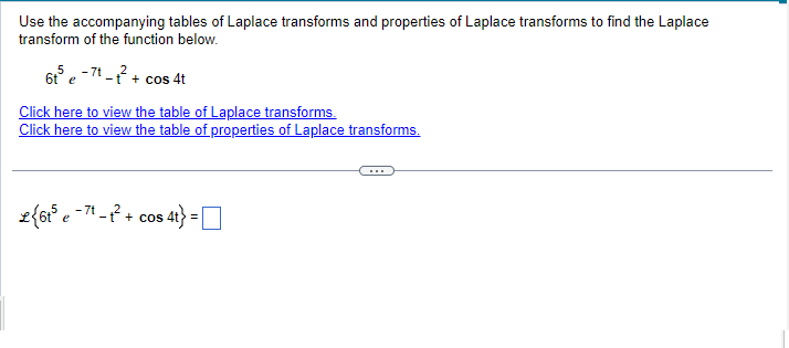 Solved Use the accompanying tables of Laplace transforms and | Chegg.com