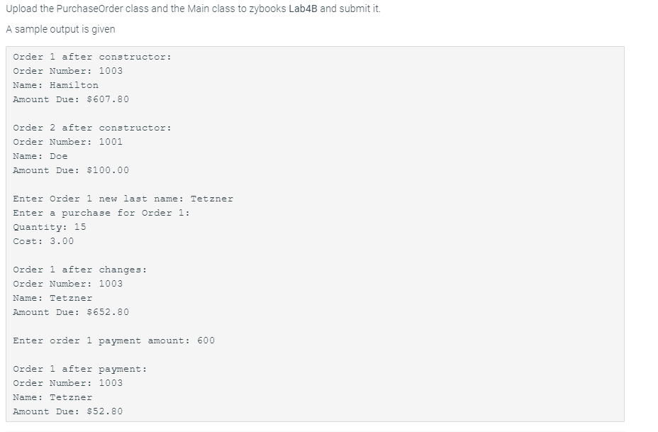 Solved 10.7 Lab 4B Once you have Lab4A done and you received | Chegg.com