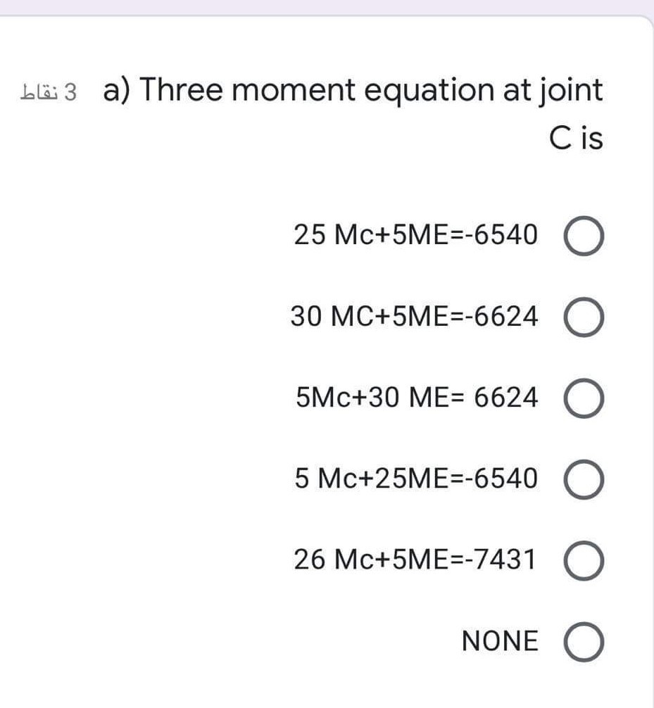 Solved LE3 Use the Three Moment (4 Equations Method to | Chegg.com