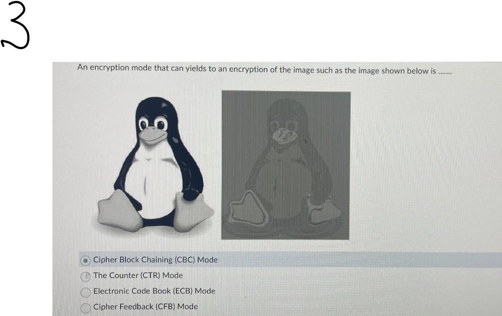Solved An encryption mode that can yields to an encryption | Chegg.com