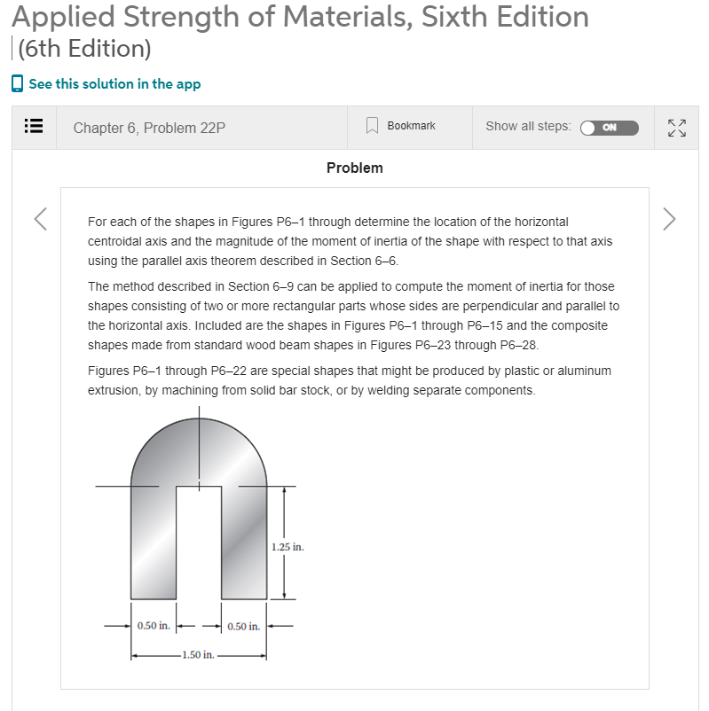 Solved Applied Strength of Materials, Sixth Edition |(6th | Chegg.com