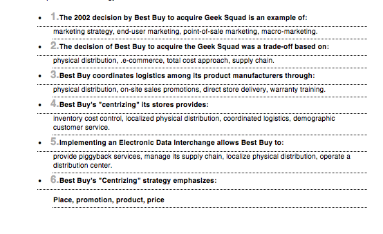 Solved Read the Best Buy case and answer the questions to | Chegg.com