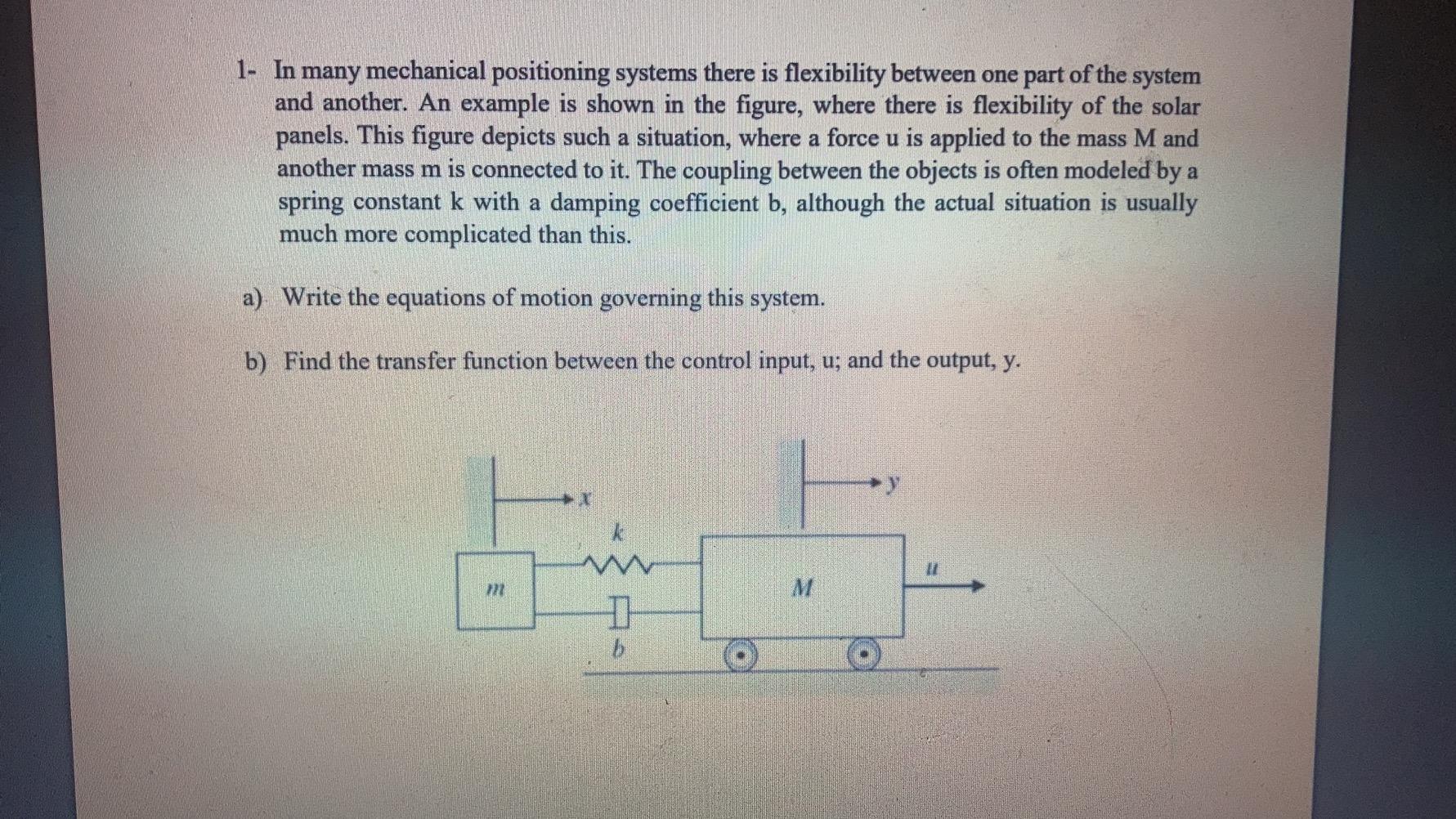 Solved 1. In many mechanical positioning systems there is | Chegg.com