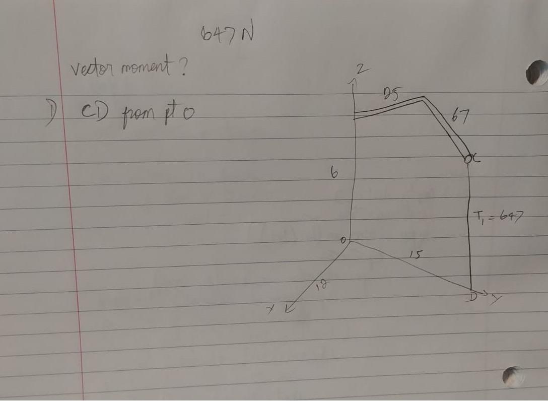 Solved vector moment? | Chegg.com