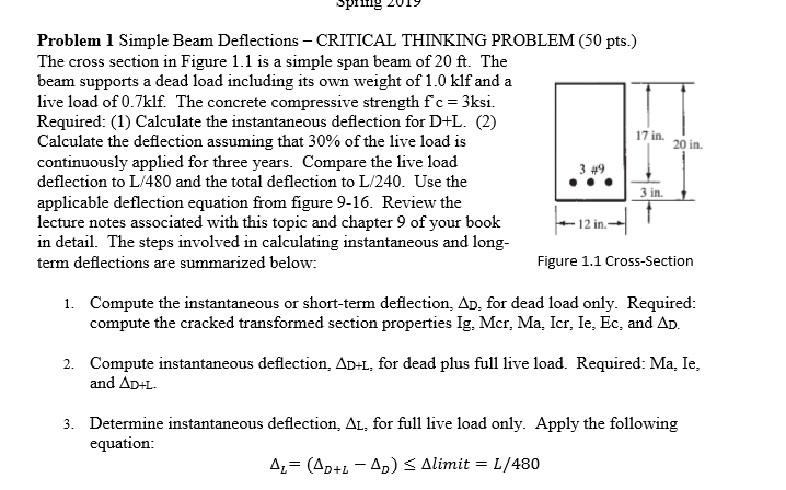 Solved Problem 1 Simple Beam Deflections - CRITICAL THINKING | Chegg.com Solved Problem 1 Simple Beam Deflections - CRITICAL THINKING | Chegg.com