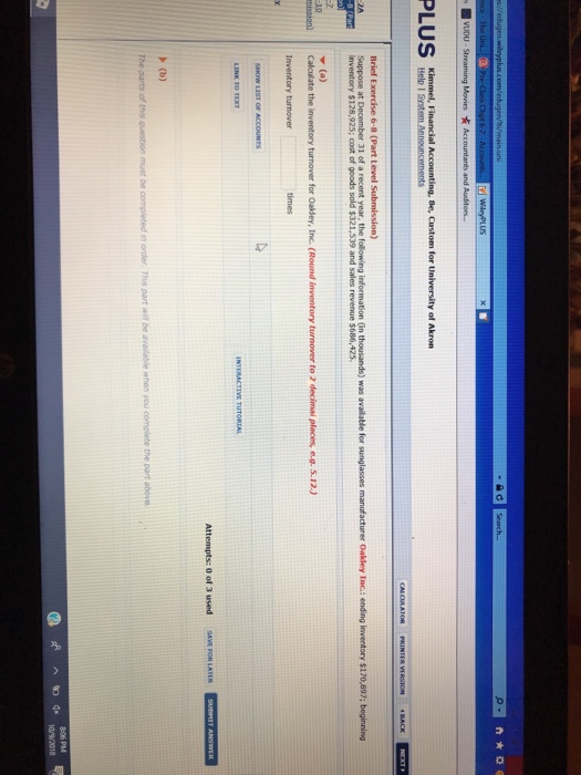 Solved and US Help I Brief Exercise 6-8 (Part Level | Chegg.com