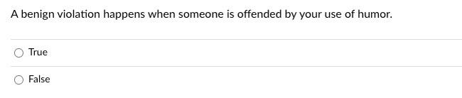 Solved A benign violation happens when someone is offended | Chegg.com