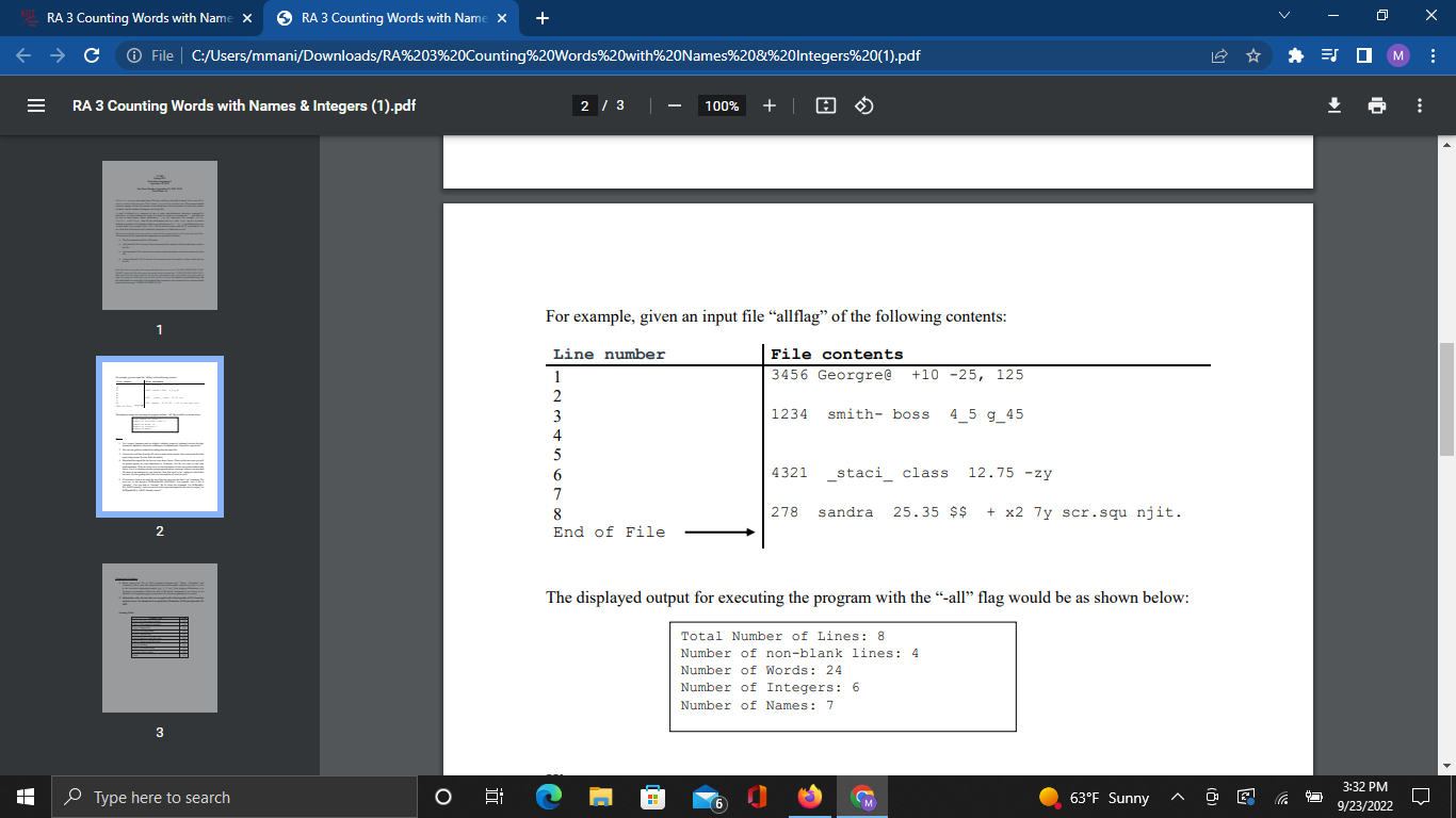 Solved Write a C++ program that reads from a file lines | Chegg.com