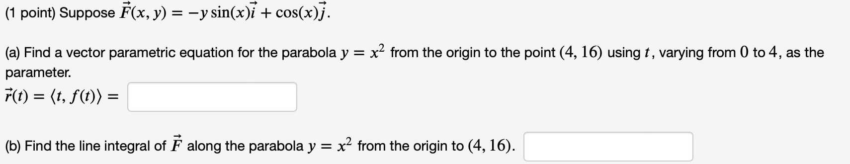 Solved (1 ﻿point) ﻿Suppose | Chegg.com