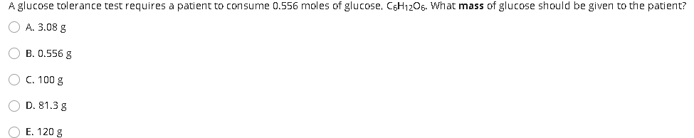 Solved A glucose tolerance test requires a patient to | Chegg.com