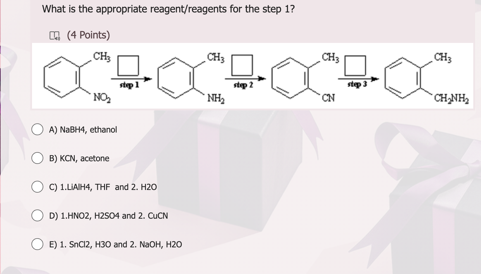Solved What is the appropriate reagent/reagents for the step | Chegg.com