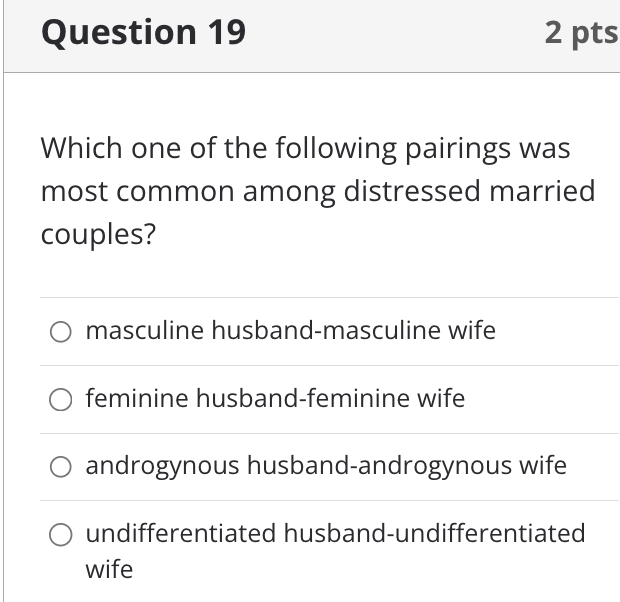 Solved Which one of the following pairings was most common | Chegg.com