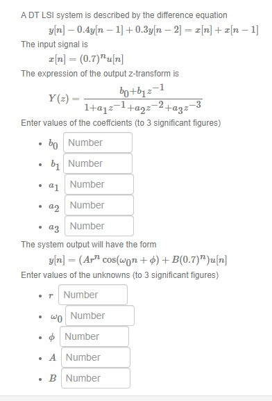 Solved ADT LSI system is described by the difference | Chegg.com
