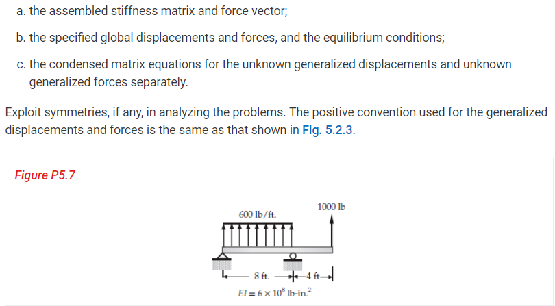 Solved Please solve the displacement [U] for this FEM | Chegg.com
