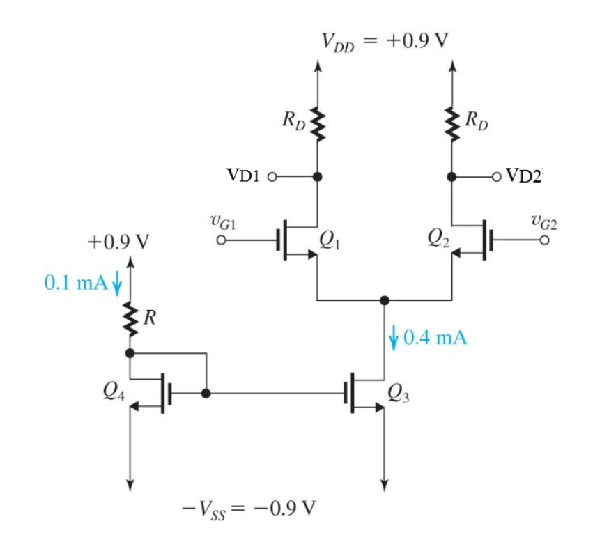 Solved 5. Design the differential amplifier circuit in order | Chegg.com