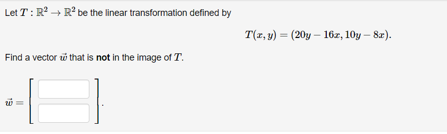 Solved Let T:R2→R2 be the linear transformation defined by | Chegg.com