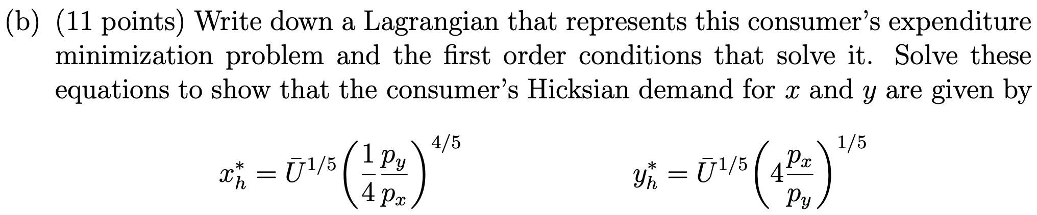 Solved 2 A Consumer Has A Utility Function Over Two Goods X