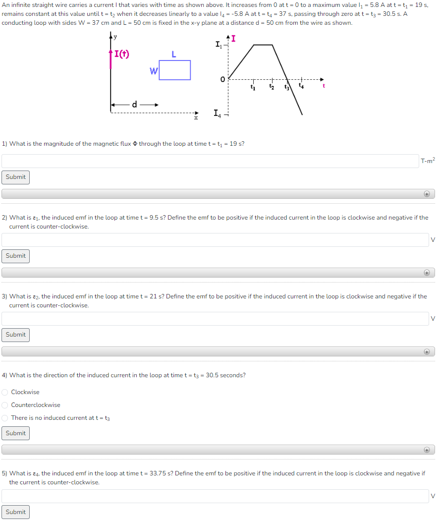 Solved An infinite straight wire carries a current I that | Chegg.com