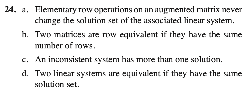 Solved In Exercises 23 and 24 , key statements from this | Chegg.com