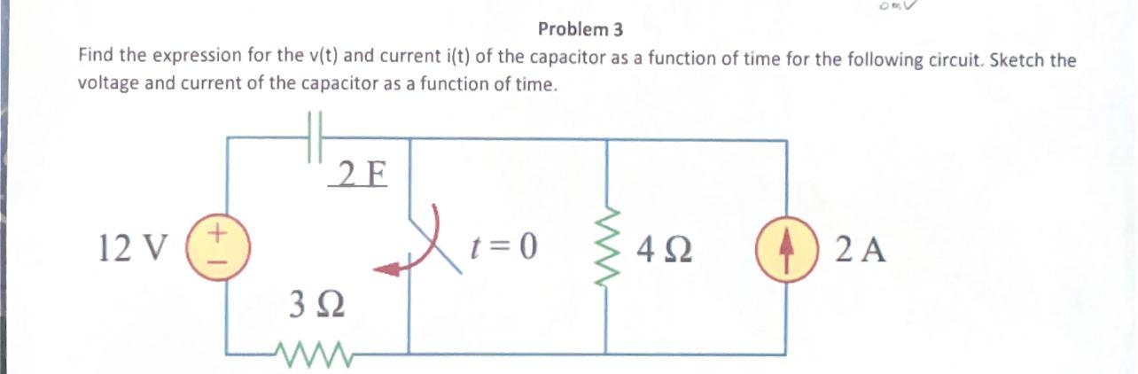 Solved Find the expression for the v(t) and current i(t) of | Chegg.com