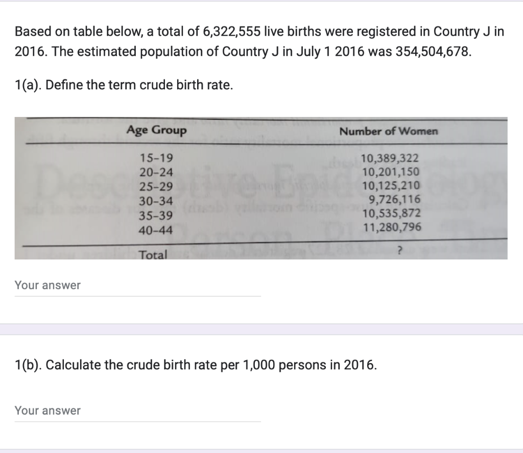 Solved Based on table below, a total of 6,322,555 live | Chegg.com