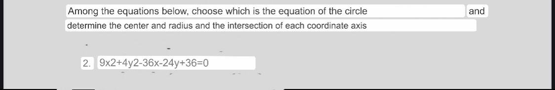 Among the equations below, choose which is the | Chegg.com