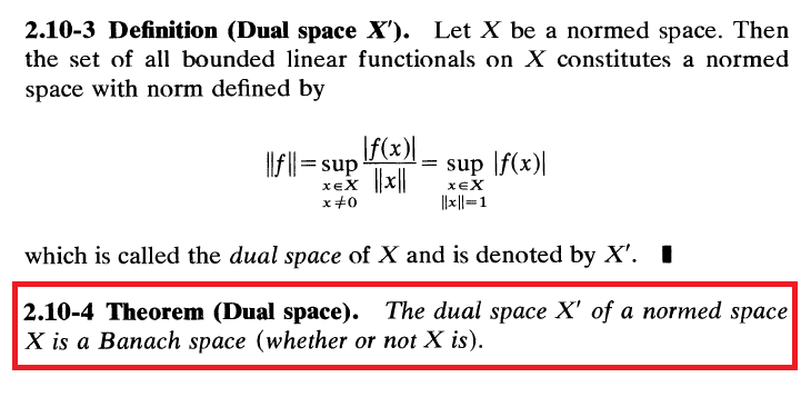 Solved 2.10-3 Definition (Dual space X'). Let X be a normed | Chegg.com