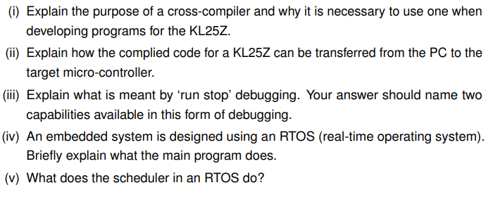 Solved (i) Explain the purpose of a cross-compiler and why | Chegg.com