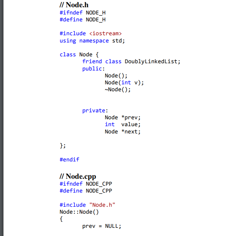 // Node.h #ifndef NODE_H #define NODE_H #include | Chegg.com