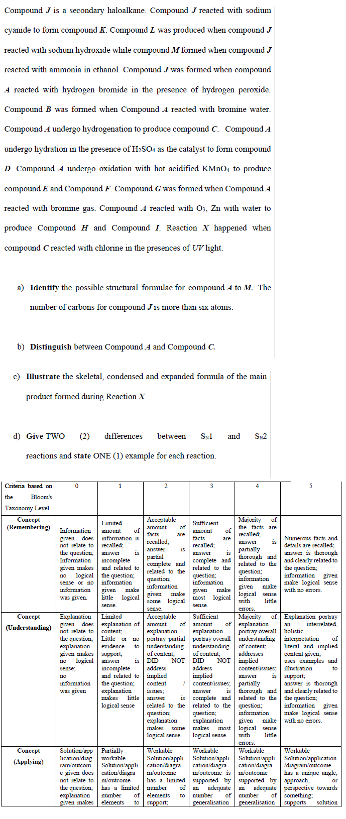 Solved Compound J is a secondary haloalkane. Compound J | Chegg.com