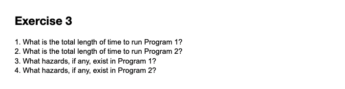 Solved Exercise 2 Draw the pipeline diagram (on the next | Chegg.com