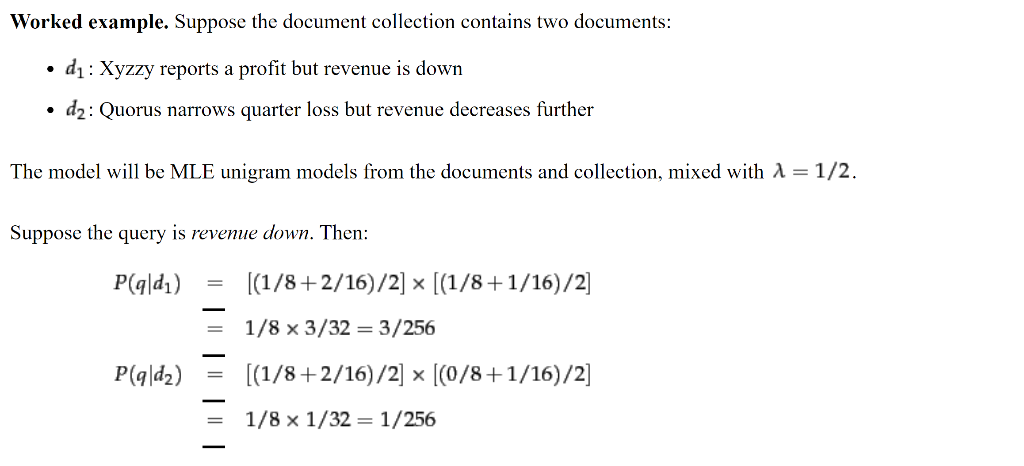 Solved Can someone please explain this Unigram Model to me | Chegg.com
