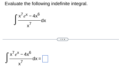 Solved Evaluate the following indefinite integral. \\[ \\int | Chegg.com