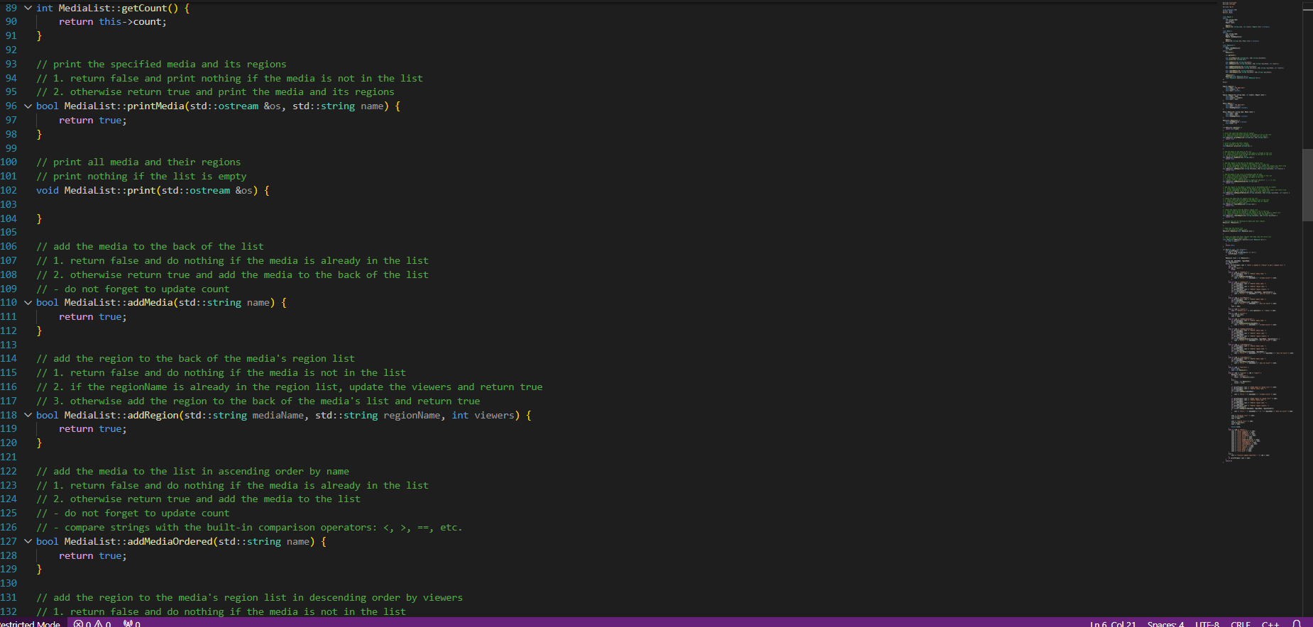 May you finish the code? The function have to be | Chegg.com