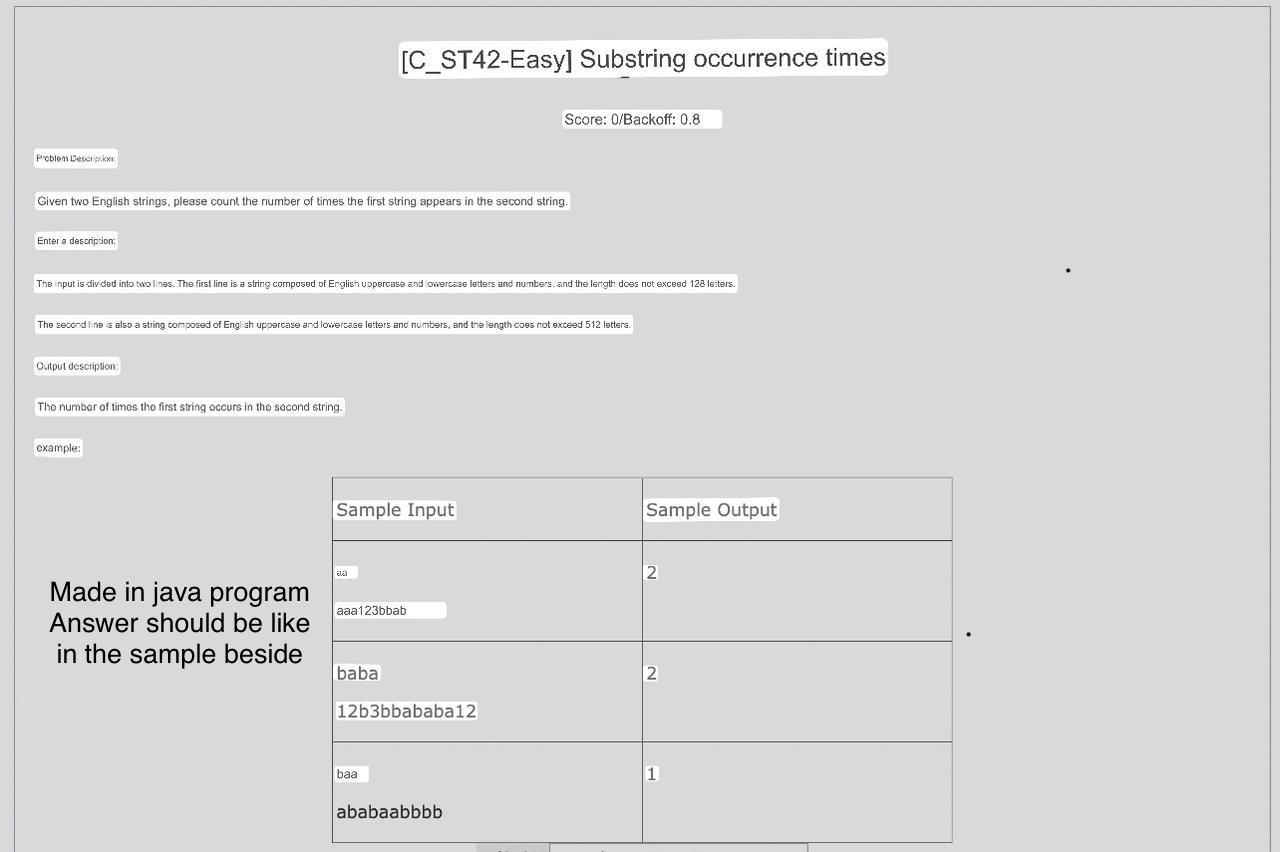 Solved Given two English strings, please count the number of | Chegg.com