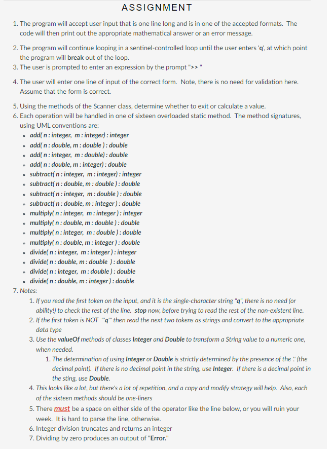 Solved ASSIGNMENT 1. The program will accept user input that | Chegg.com