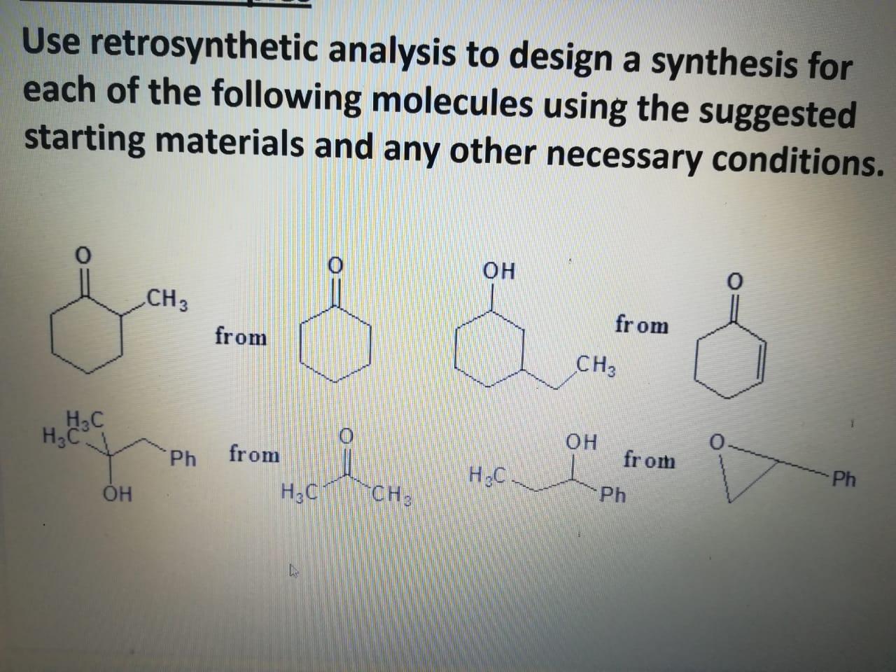 Solved Use retrosynthetic analysis to design a synthesis for | Chegg.com
