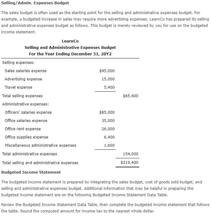 Solved Mastery Problem Budgeting LearnCo LearnCo Chegg Solved Mastery Problem Budgeting LearnCo LearnCo Chegg