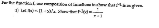 Solved For the function f, use composition of functions to | Chegg.com