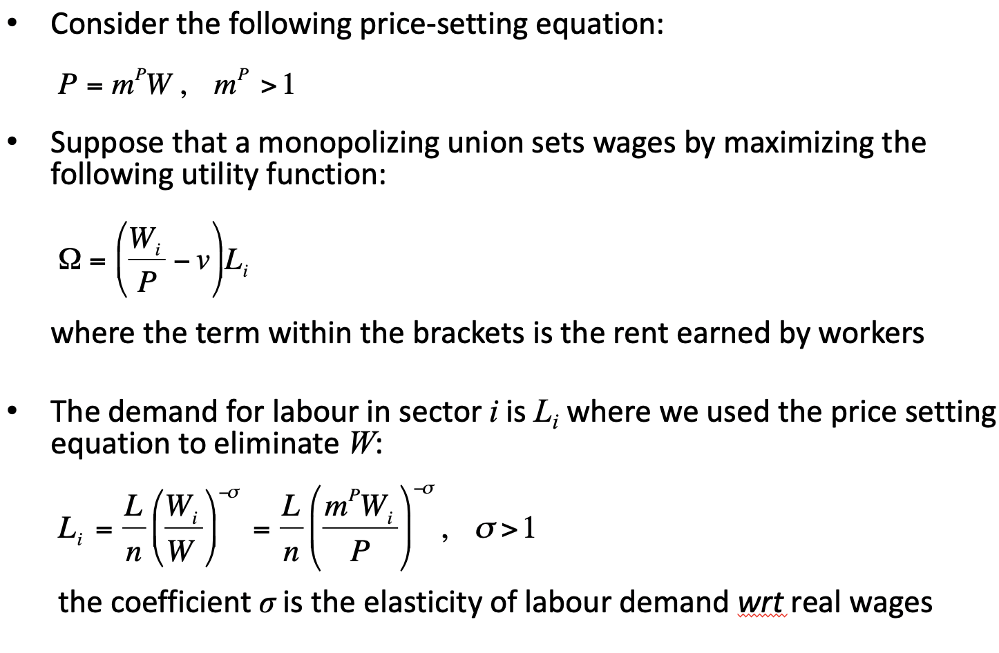 Solved Consider the following price-setting equation: P = | Chegg.com