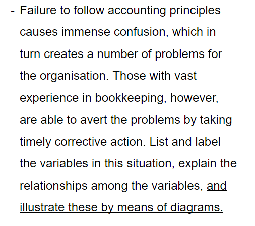 Solved - Failure to follow accounting principles causes | Chegg.com