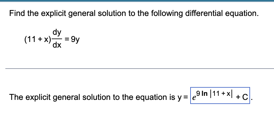 Solved Find the explicit general solution to the following | Chegg.com