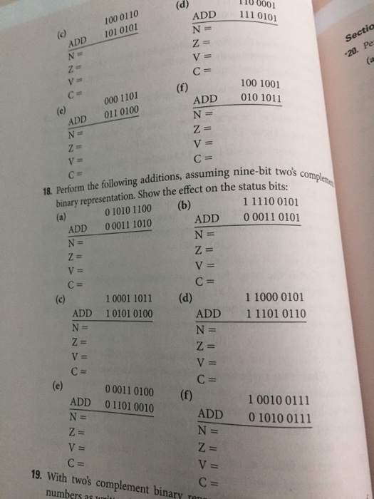 Solved Perform the following additions, assuming nine-bit | Chegg.com