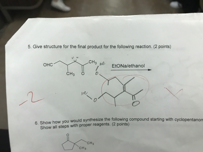 Solved Give structure for the final product for the | Chegg.com