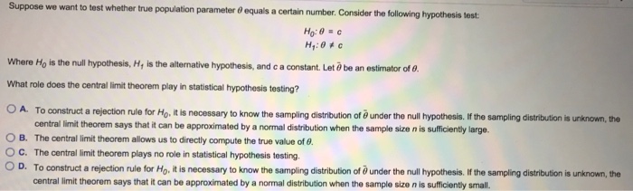 Solved we want to test whether true population parameter 0 | Chegg.com