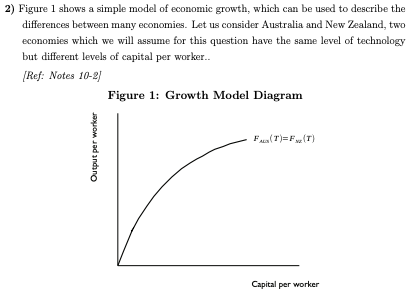 Solved 2) Figure 1 shows a simple model of economic growth, | Chegg.com