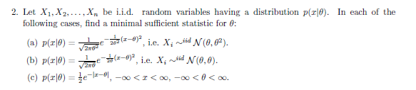 Solved Let x1,x2,dots,xn ﻿be i.i.d. ﻿random variables having | Chegg.com